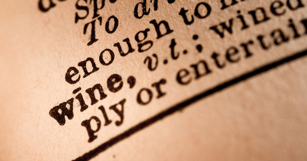 Wine Glossary | Oenou Yi Winery